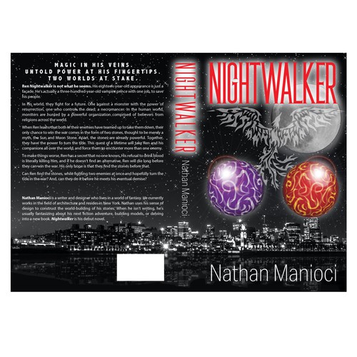 Designs | Cover and Spine Design for Fantasy Novel Nightwalker | Book ...