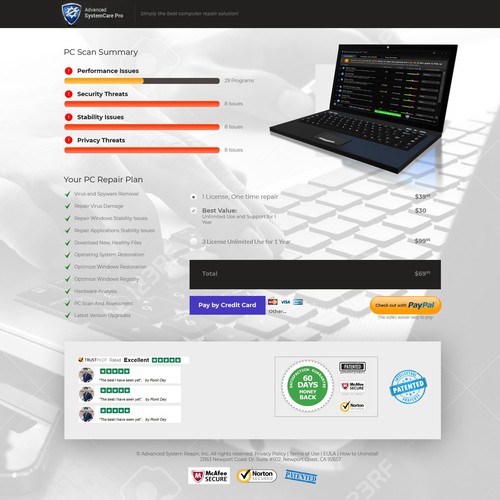 Quick, simple nice product order page. | Webdesign Wettbewerb