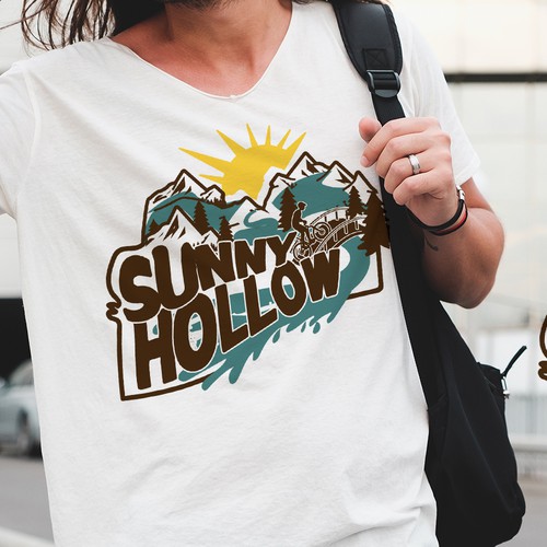 Designs | Mountain Bike Trail T Shirt Design | Logo design contest