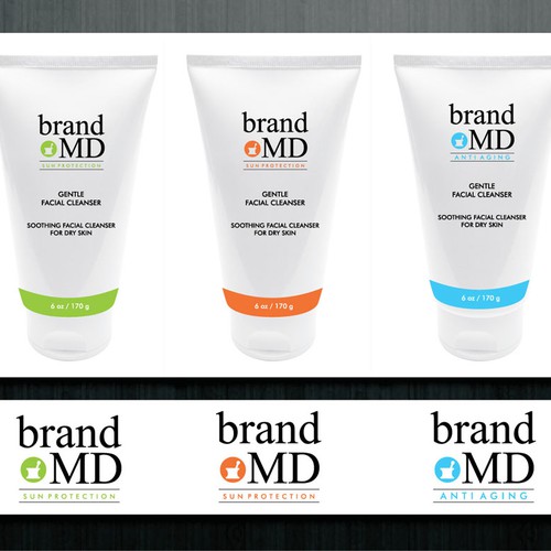 Name Brand Skin Care Company Label Design | Stationery contest