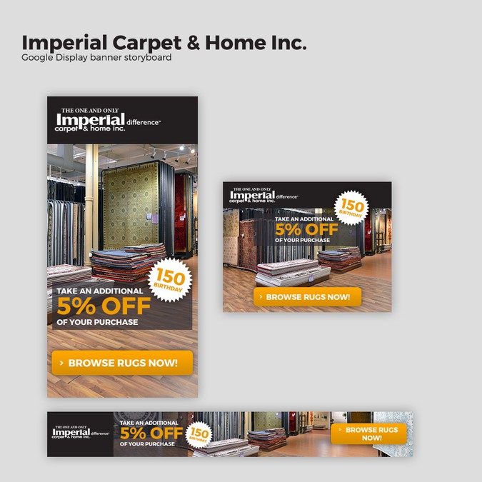 Design Professional Google Display Banners for Carpet Store | Banner ad ...