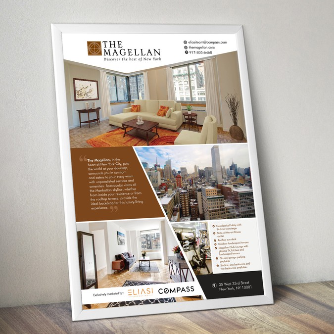 Real estate poster for apartments for lease | Poster contest