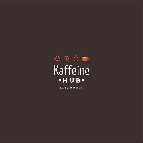 Design an attractive logo for Kaffeine Hub Speciality Coffee Shop ...