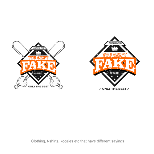 Create a new Logo for "You Can't Fake" apparel company | Logo design ...