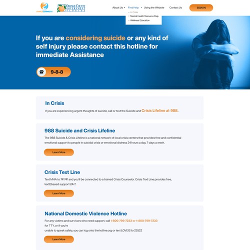 Designs | Orange Connects Web Pages Design Contest | Web page design ...