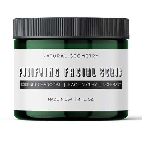 Designs | Facial scrub label in "minimalist modern apothecary" style ...