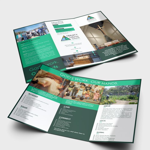 Church Welcome Brochure for Visitors [tri fold] | Brochure contest