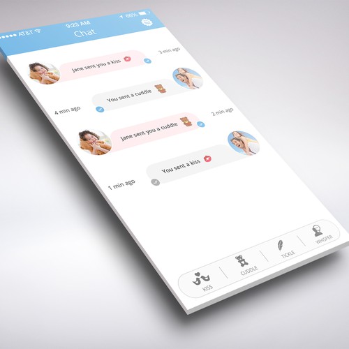 Modern, Sleek Chat Application | App design contest