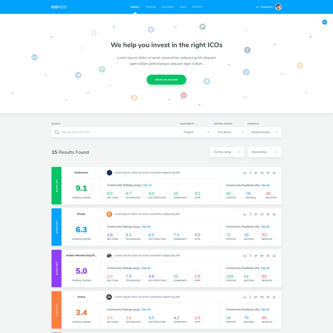 Looking For a Clean Interface Design | Web page design contest