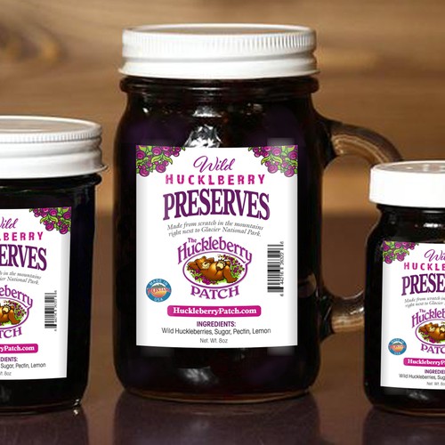 Designs | design a label for Wild Huckleberry Preserves! Unique product ...