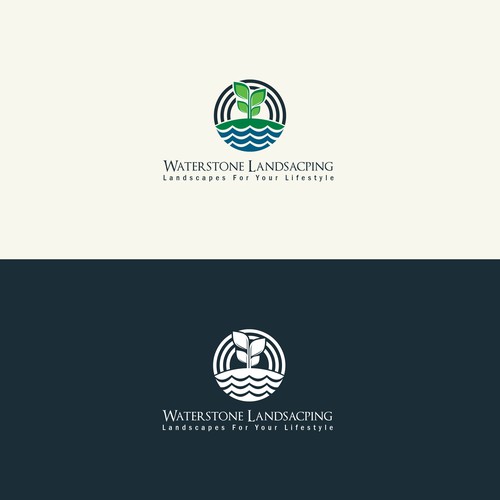 Cool landscape installation company for Waterstone Landscaping | Logo ...