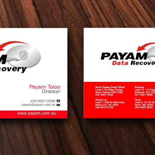 New business card for data recovery company | Business card contest