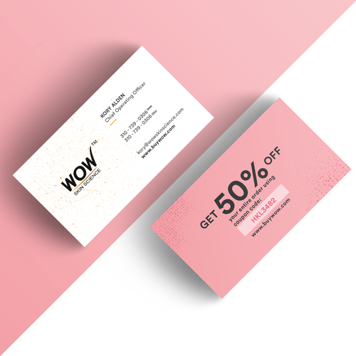 WOW Skin Science Business Cards | Logo & business card contest