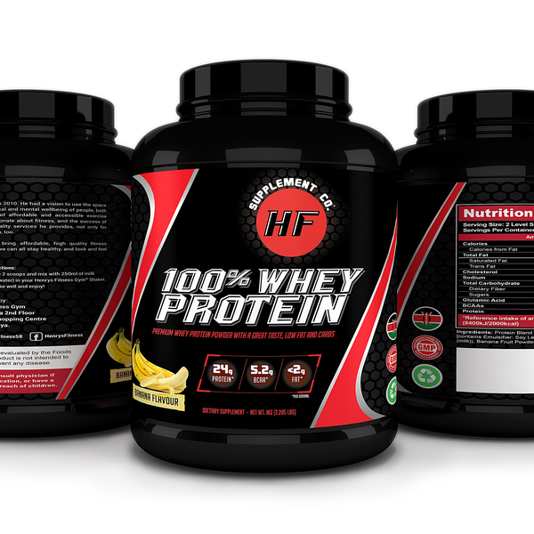 Create a logo and label for a new all natural whey protein supplement ...
