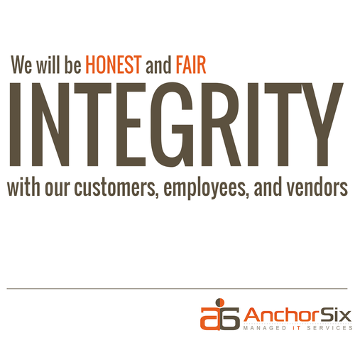 AnchorSix Mission Statement and Core Value Poster | Poster contest