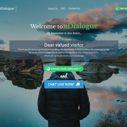 Create a good looking web page. | Landing page design contest