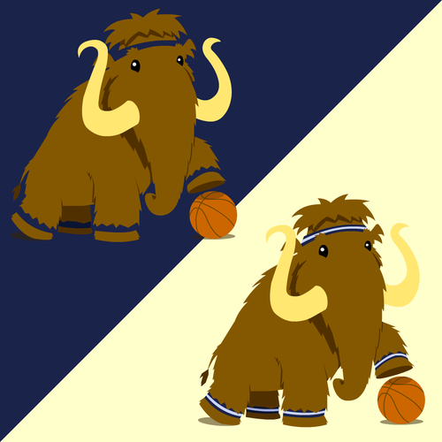 Mammoth Mascot (2D Illustrator with Depth to Pop) | Figuren oder ...