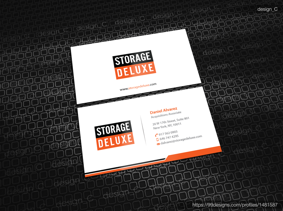 Business card designs for Storage Deluxe | Business card contest