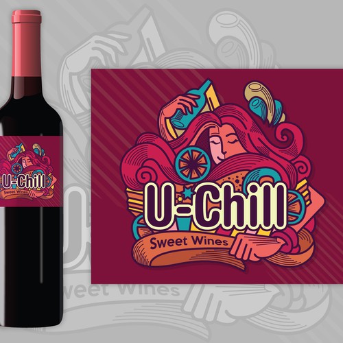 U-CHILL Sweet Wines label | Product label contest