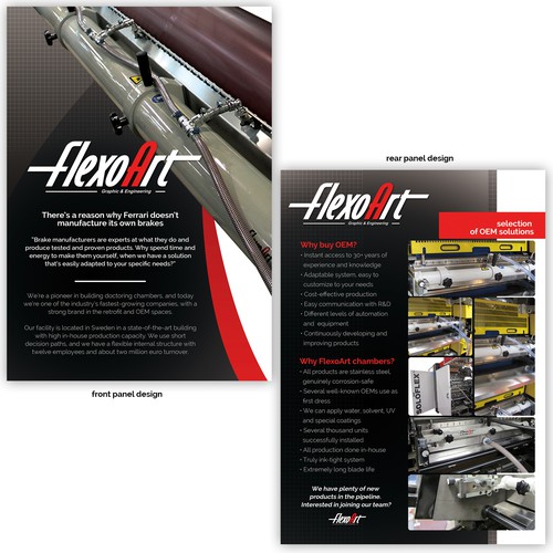 New brochure layout for mechanical engineering company | Brochure contest