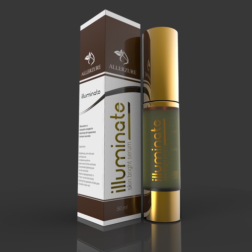 Create a premium packaging box for a facial serum. | Product packaging ...