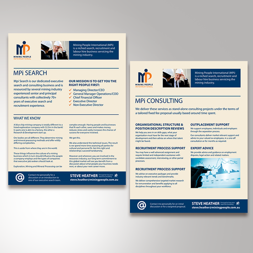 Mining People International (MPi) needs a new postcard, flyer or print ...