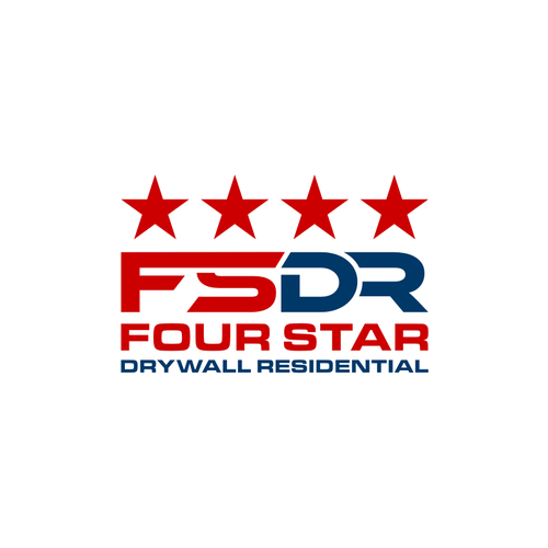 Create the next logo for FOUR STAR DRYWALL RESIDENTIAL | Logo design ...