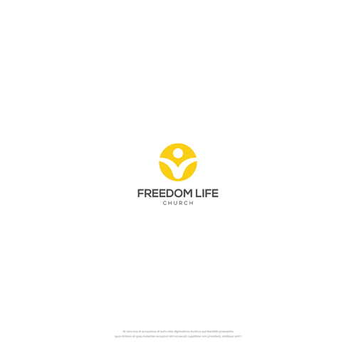 Design a fresh, attractive logo for Freedom Life Church - modern, bold ...