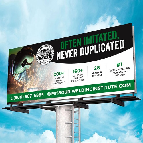 Designs | Billboard for top welding school in the USA! | Signage contest