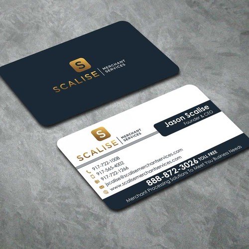 Create sharp business card for SCALISE Merchant Services | Business ...