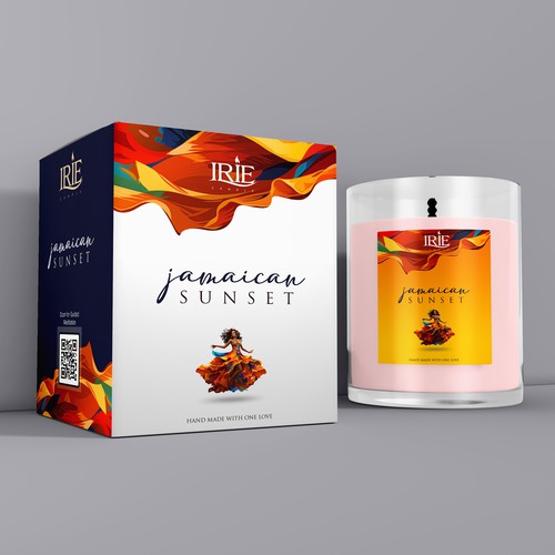 Designs | "Jamaican Sunset" Candle Packaging with Guided Meditation ...