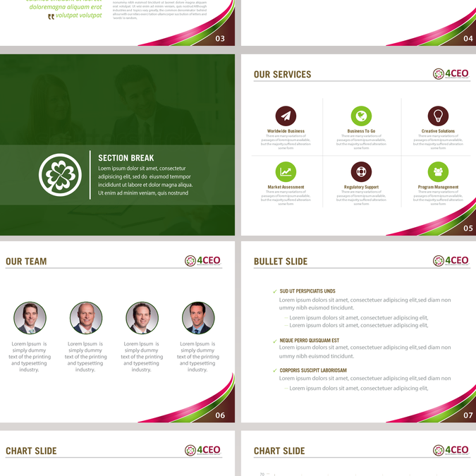 Template to use for Webinars and Ted Talks. | PowerPoint template contest