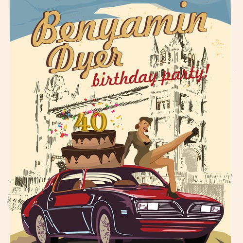 1940s Party Invitation