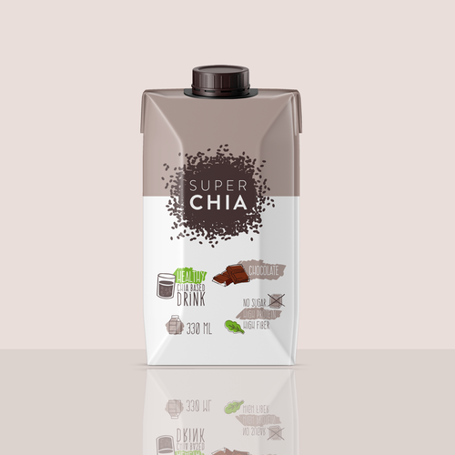Design for the revolutionary chia healthy massive drink | concurso ...