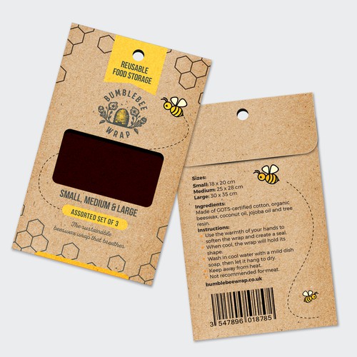 Eco-friendly beeswax food wraps need an authentic package design ...