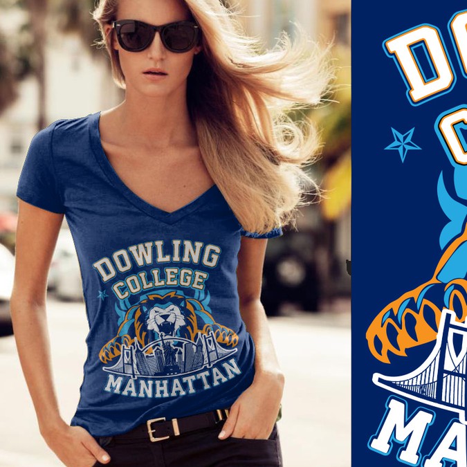 Dowling College Manhattan Sweatshirt/Shirt Design | Clothing or apparel ...