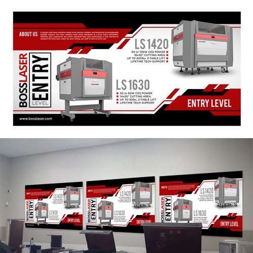 Design 4x8' Laser Machine Banners | Poster contest