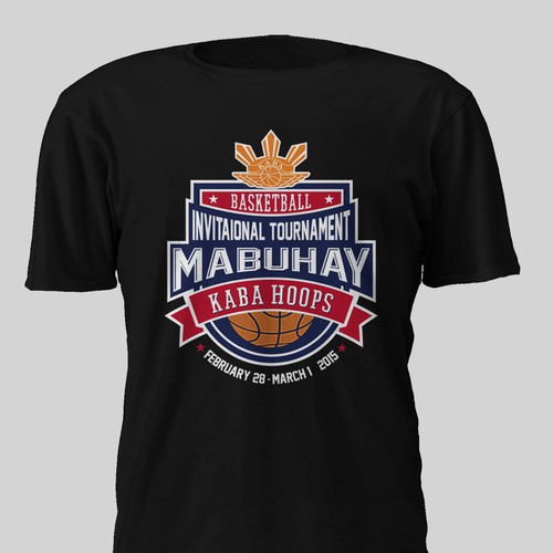 Create a college/nba tshirt design for a boys and girls basketball ...