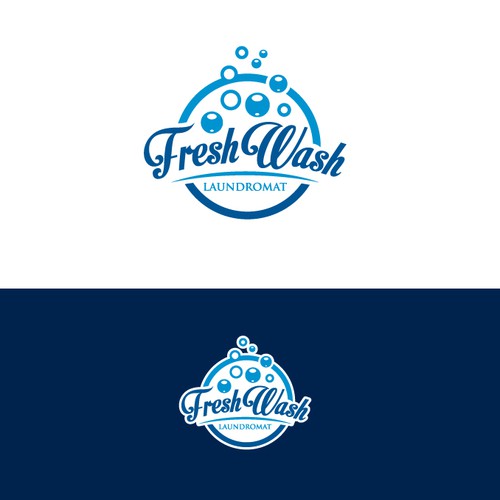 create modern innovative laundromat logo for Fresh Wash Laundromat ...
