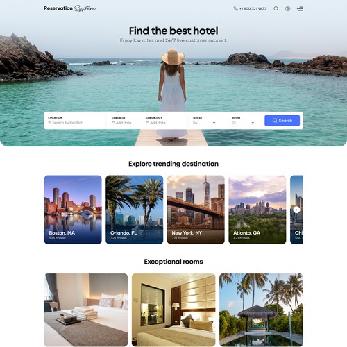 Designs | Hotel Design - Travel Agency | Web page design contest