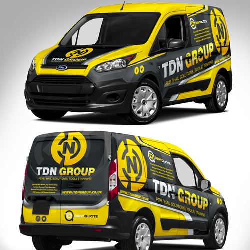 Vehicle Graphics for Ford Transit Connect | Voertuigwrap ontwerpwedstrijd