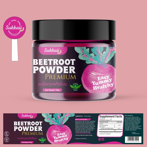 Designs | Design bold, bright, colorful superfood label | Product label ...