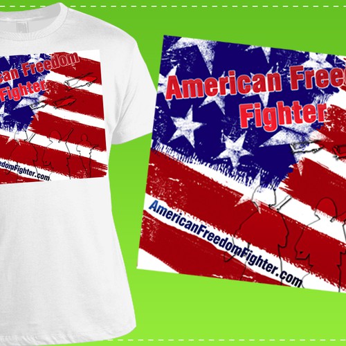 T-shirt design for AMERICAN FREEDOM FIGHTER | T-shirt contest