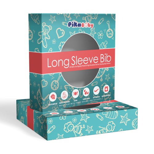 Creative & Colorful Package Design for Baby Bib | Product packaging contest