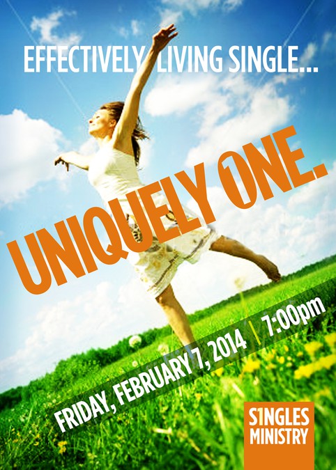 Create a flyer for Effectively Living Single - Uniquely ONE! | Postcard ...