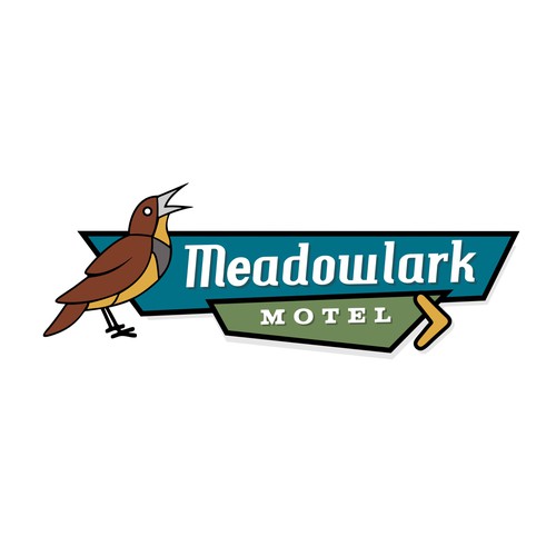 Retro yet Chic Motel Logo design for Meadowlark Motel | Logo design contest