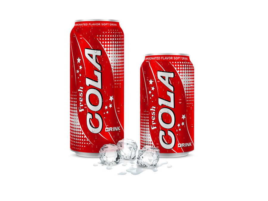 Create a generic 12 oz cola beverage can label for startup company ...