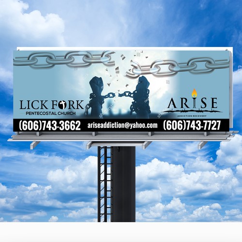Designs | We need a bright, bold billboard for our church and addiction ...