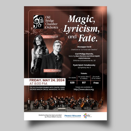 Designs | Orchestra concert flyer for community ensemble | Postcard ...
