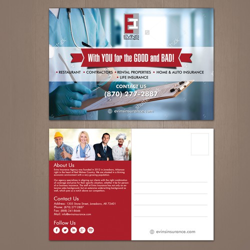 Create an eye popping postcard to attract high net worth physicians to ...